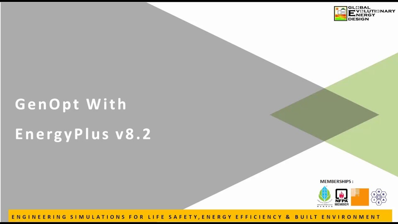 Solving Optimization Problems - EnergyPlus v8.2 with GenOpt v3.1 - YouTube