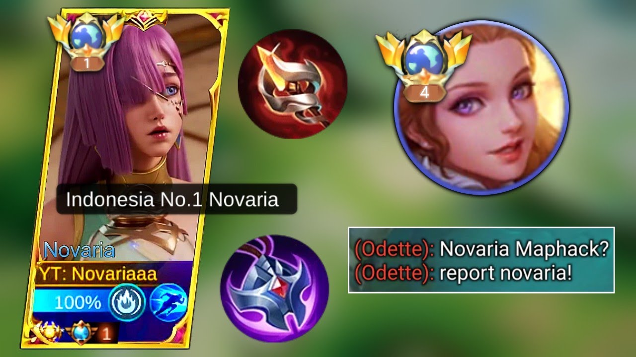 NOVARIA 1 HIT BUILD & EMBLEM EASY COUNTER ODETTE IN MIDLANE | TOP 1 ...