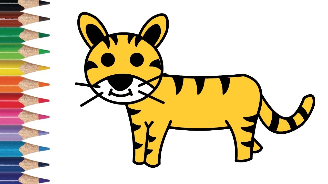 How To Draw Little Tiger Step By Step | How To Draw Little Tiger ...