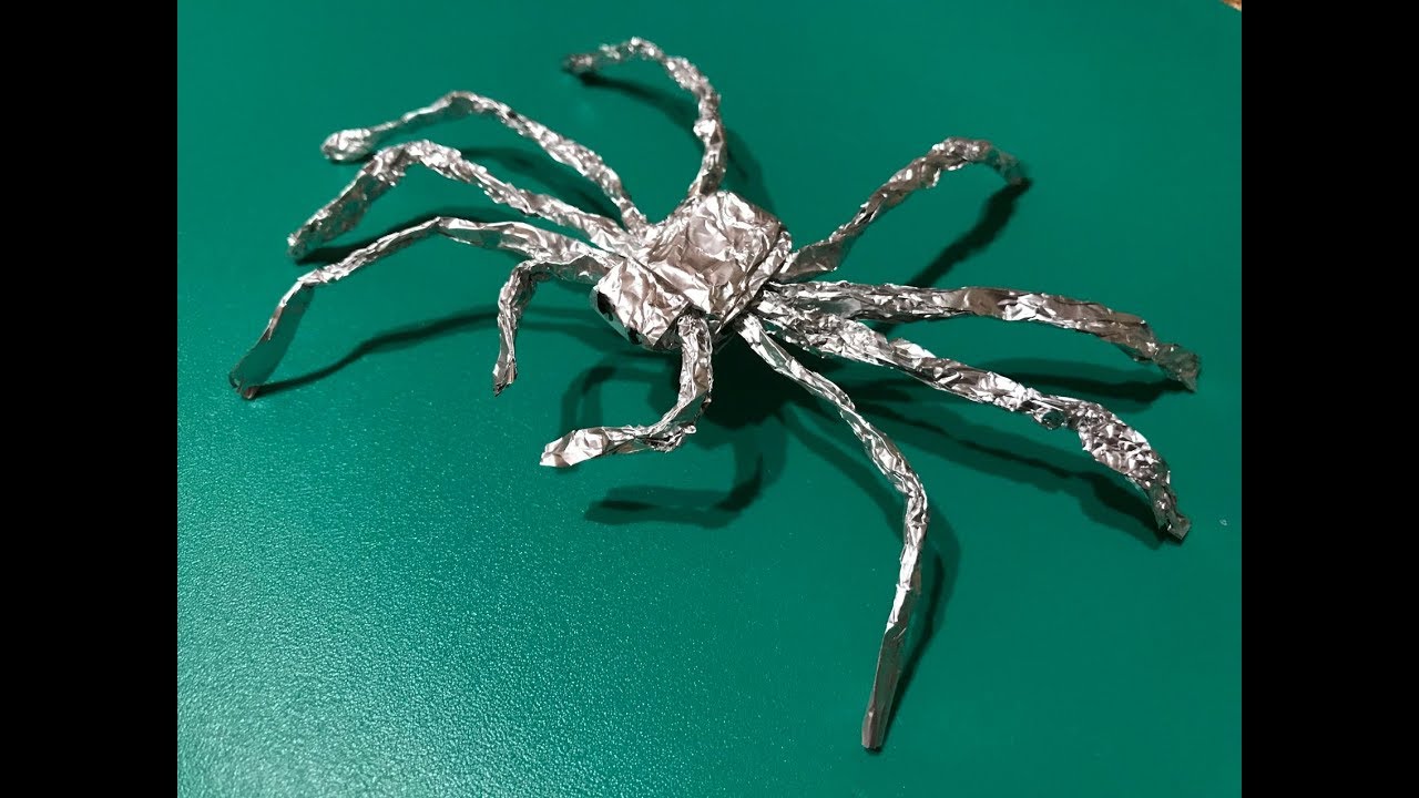 How to make a foil spider - YouTube