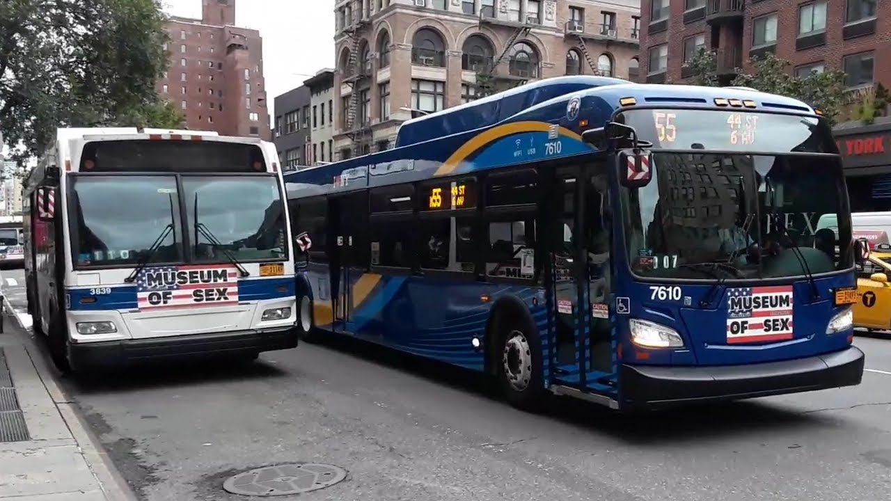 MTA: 2019 New Flyer XD40 [7610]|2008 Orion 07.501 NG Hybrid [3839] M55 ...