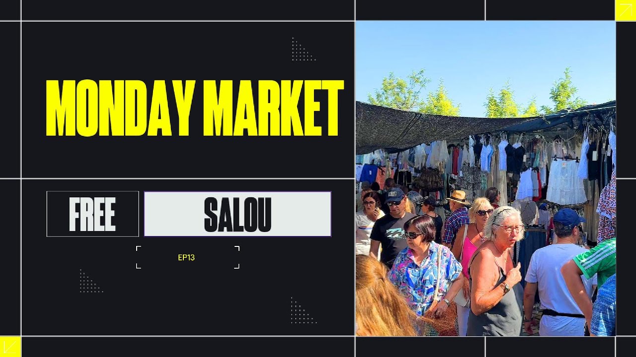 Salou Monday Market Vlog | सस्ते कपड़े, इलेक्ट्रॉनिक्स और बहुत कुछ ...
