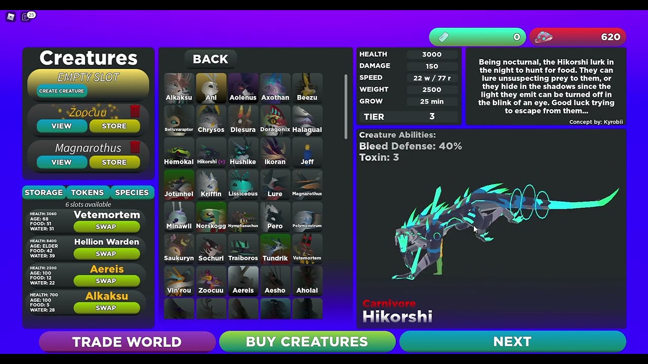 When your creature has (+) || Roblox CoS - YouTube