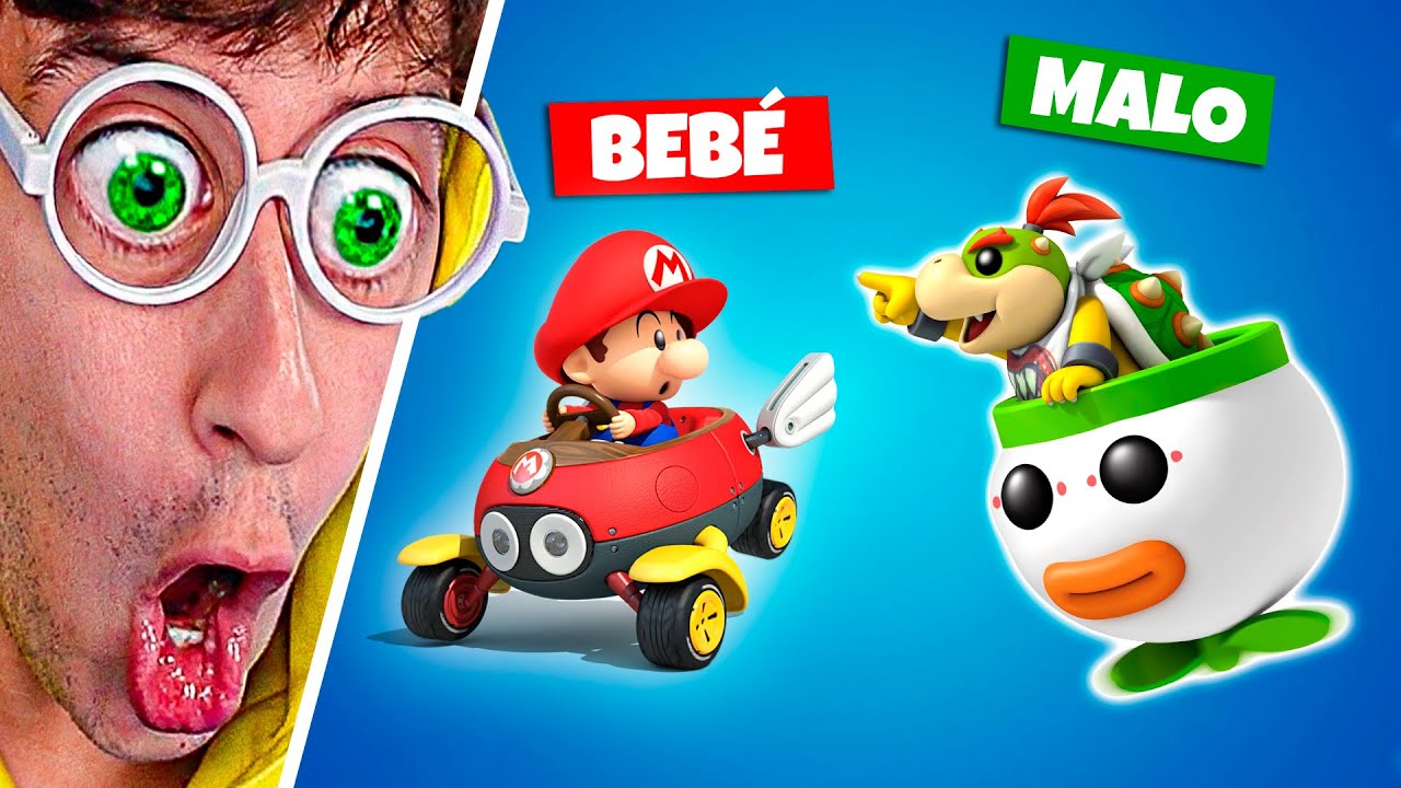 👶🏻🔴 BEBÉ Mario vs BOWSER Junior 🟢👶🏻!! (Carrera vs Laia Oli ️) - Mario ...