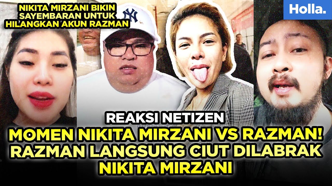 Reaksi Netizen Momen Nikita Mirzani Vs Razman! Nikmir Bikin Sayembara ...