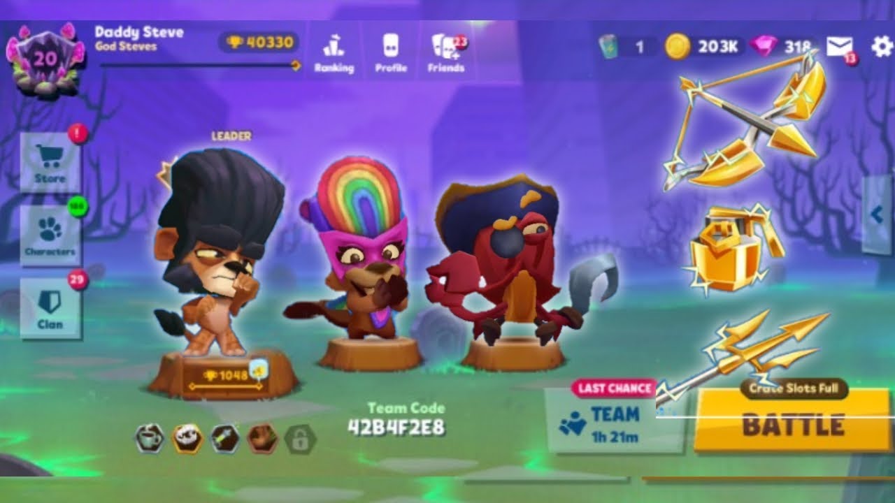 Zooba Trio Pro Sqard Duke Betsy Earl Legendary Hunters Weapons Upgrade ...