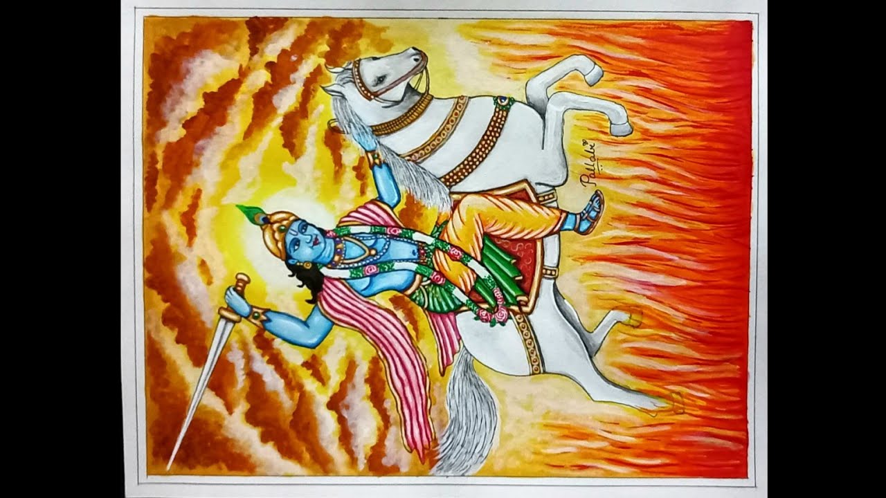 Kalki Avatar Acrylic Painting - YouTube