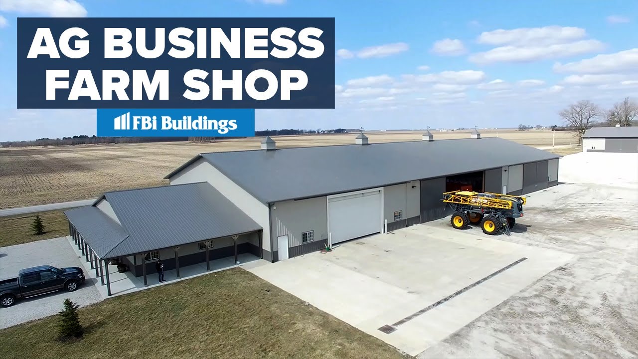 Agri-Business Farm Shop and Cold Storage Pole Barn - YouTube