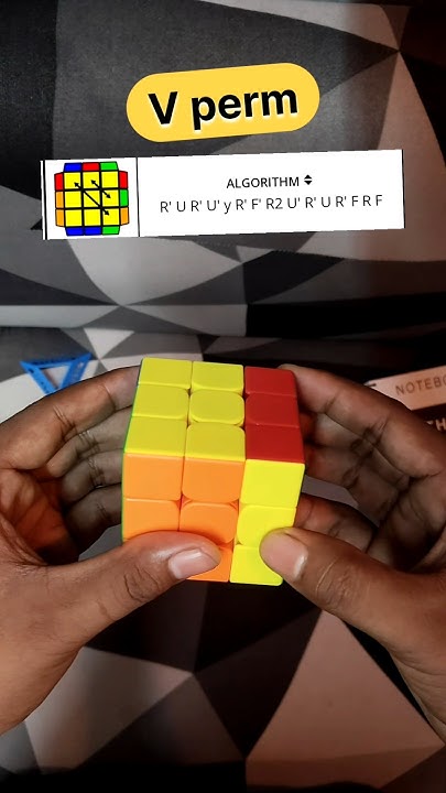 Cfop method | PLL | V perm #new #viral #rubikscube #algorithm #fingertricks - YouTube
