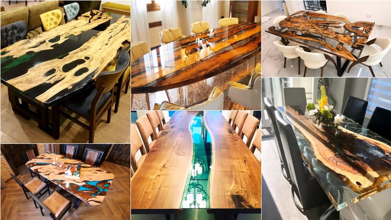 50 Epoxy Resin Dining Table Designs:Creating Unique Dining Tables with ...