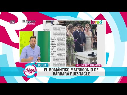 Asi fue el romántico matrimonio de la actriz Bárbara Ruiz-Tagle