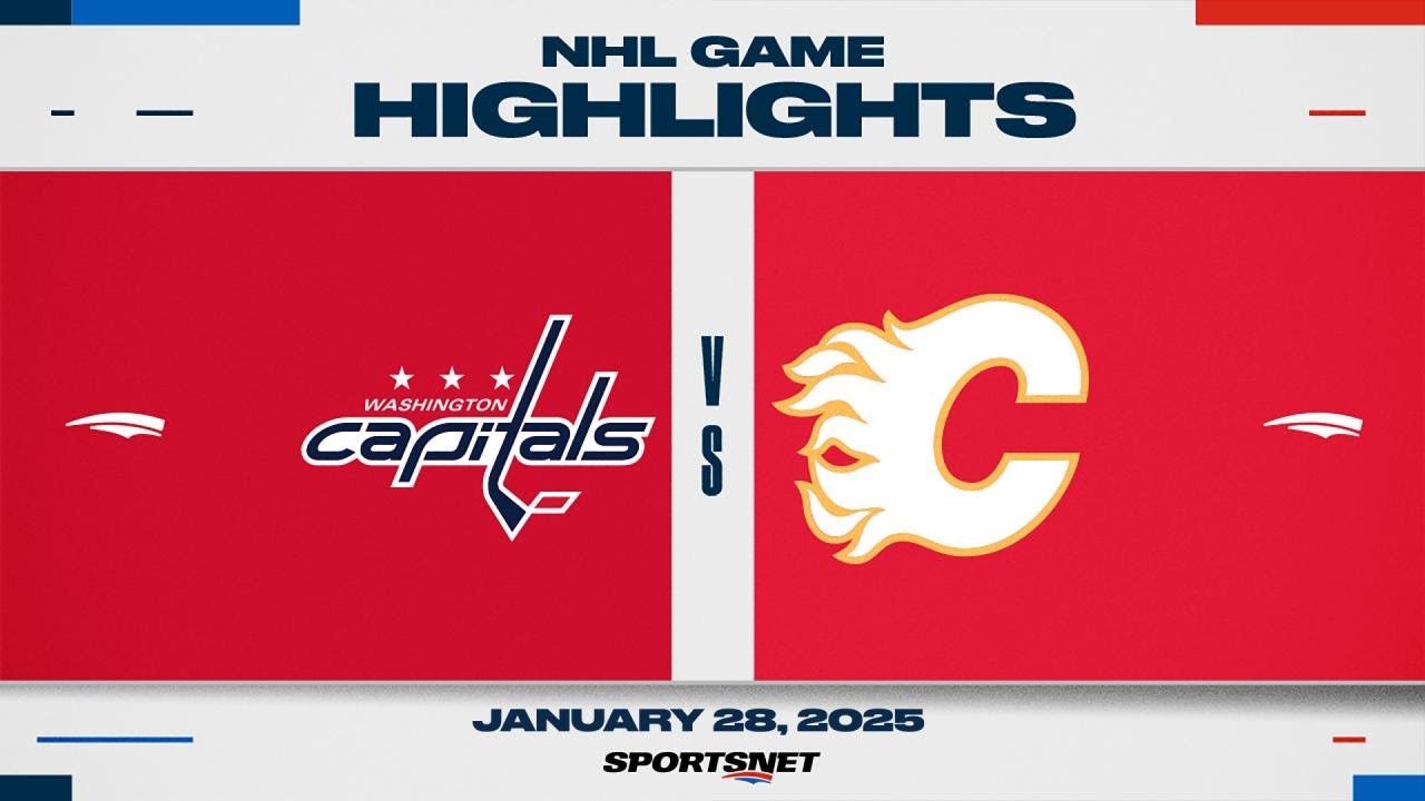 NHL Highlights | Capitals vs. Flames - January 28, 2025 - YouTube