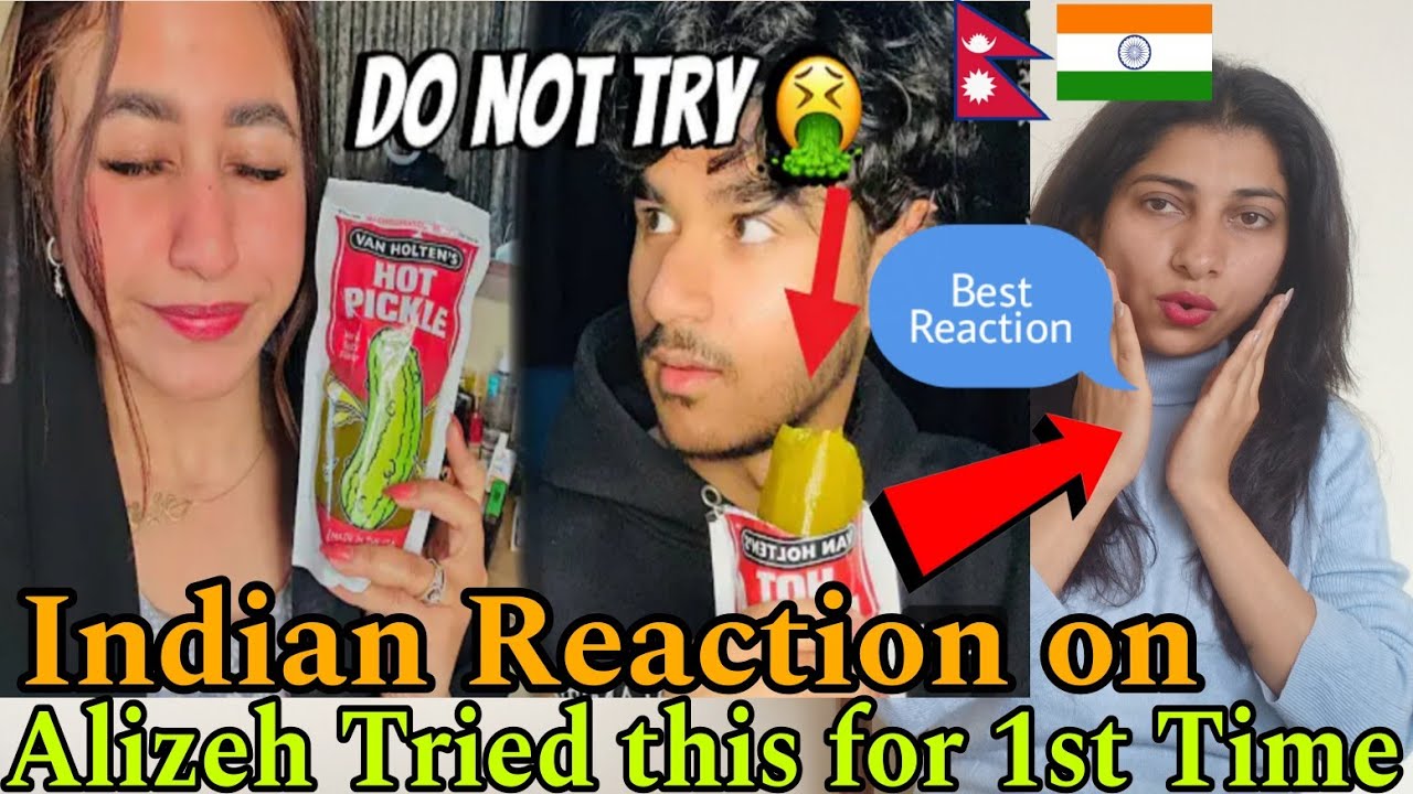 INDIAN reaction on Nepal| Alizeh Love Indian Food| Worst Pickle 🥒 ...