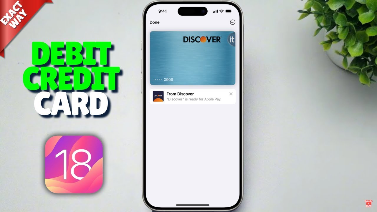 iOS 18: How to add card iphone Debit Credit - YouTube