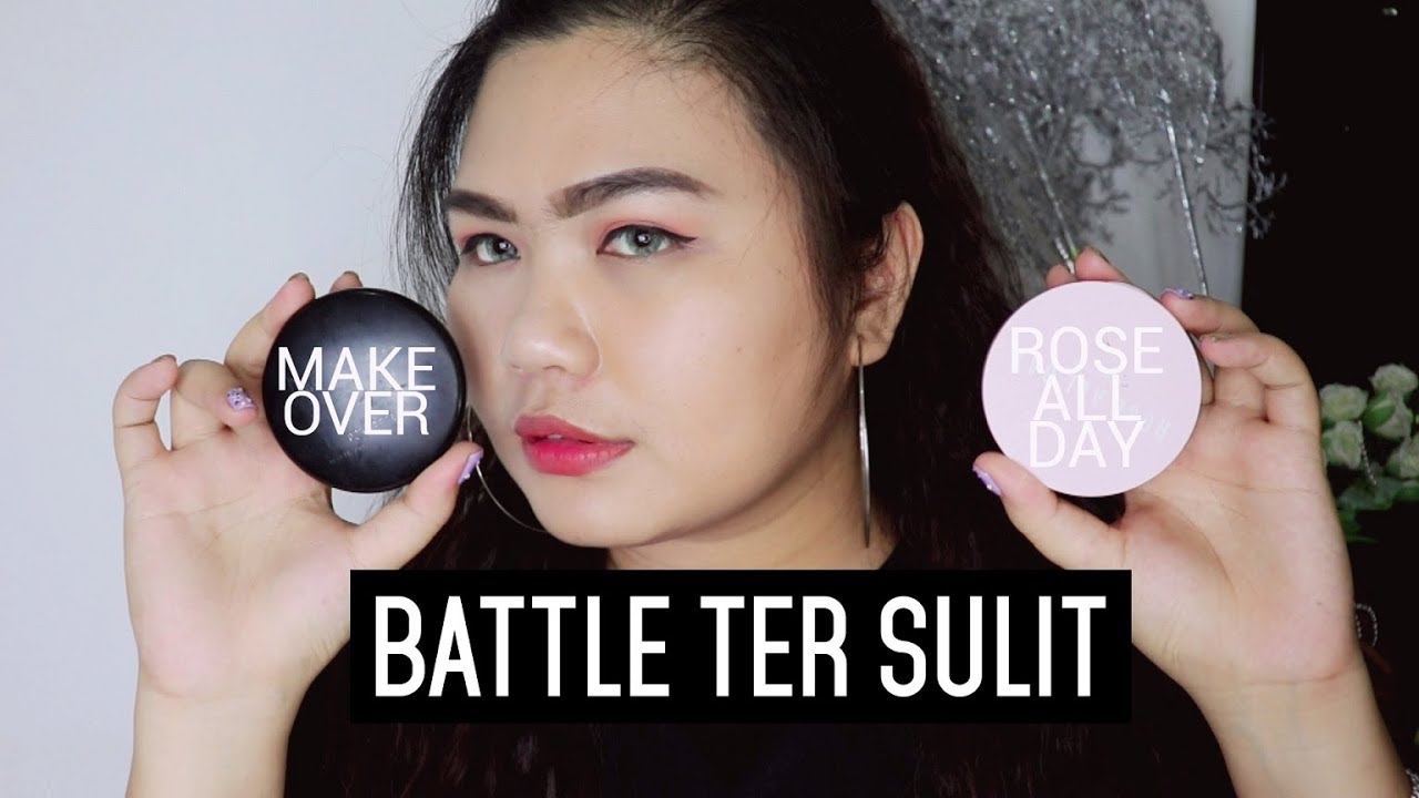 ROSE ALL DAY THE REALEST LIGHTWEIGHT COMPACT POWDER VS MAKEOVER ...