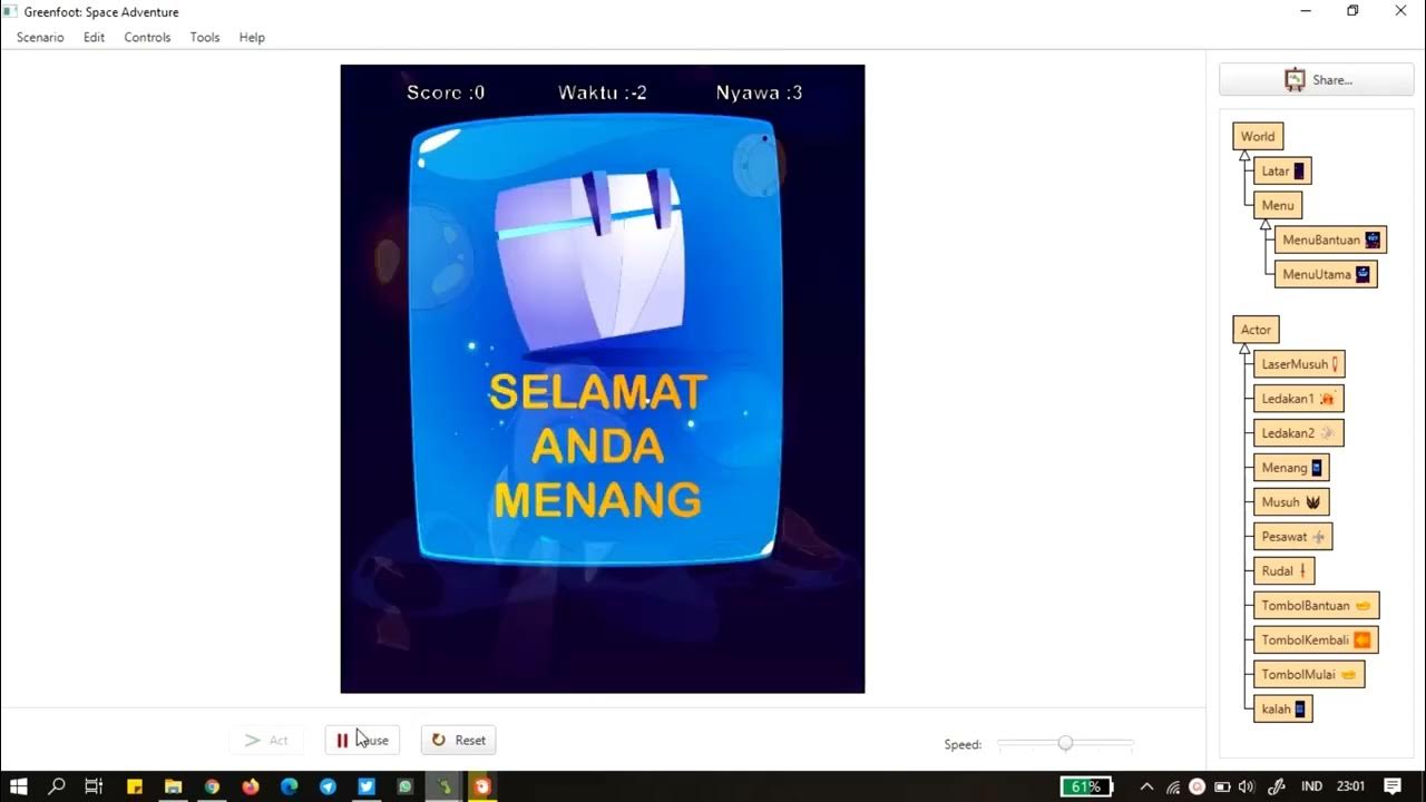 Tutorial Membuat Game Tembak Tembakan Space Adventure Greenfoot Sistem