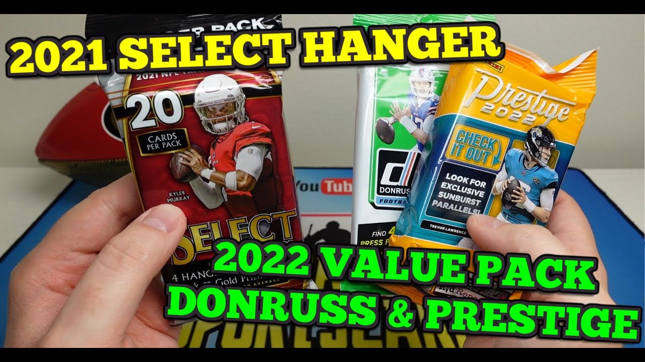 1x SELECT HANGER! 2x VALUE PACK - DONRUSS & PRESTIGE! Kartičky NFL ...