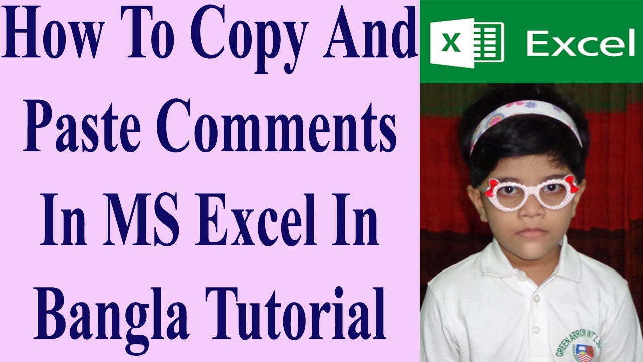 How To Copy And Paste Comments In MS Excel In Bangla YouTube How To Copy And Paste Comments In MS Excel In Bangla YouTube