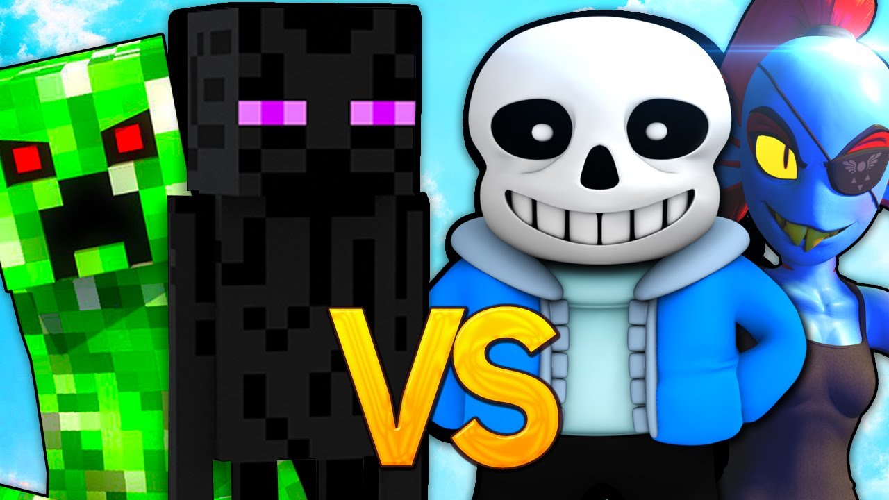 MINECRAFT VS UNDERTALE | Супер Рэп Битва | Майнкрафт ПРОТИВ Андертейл ...