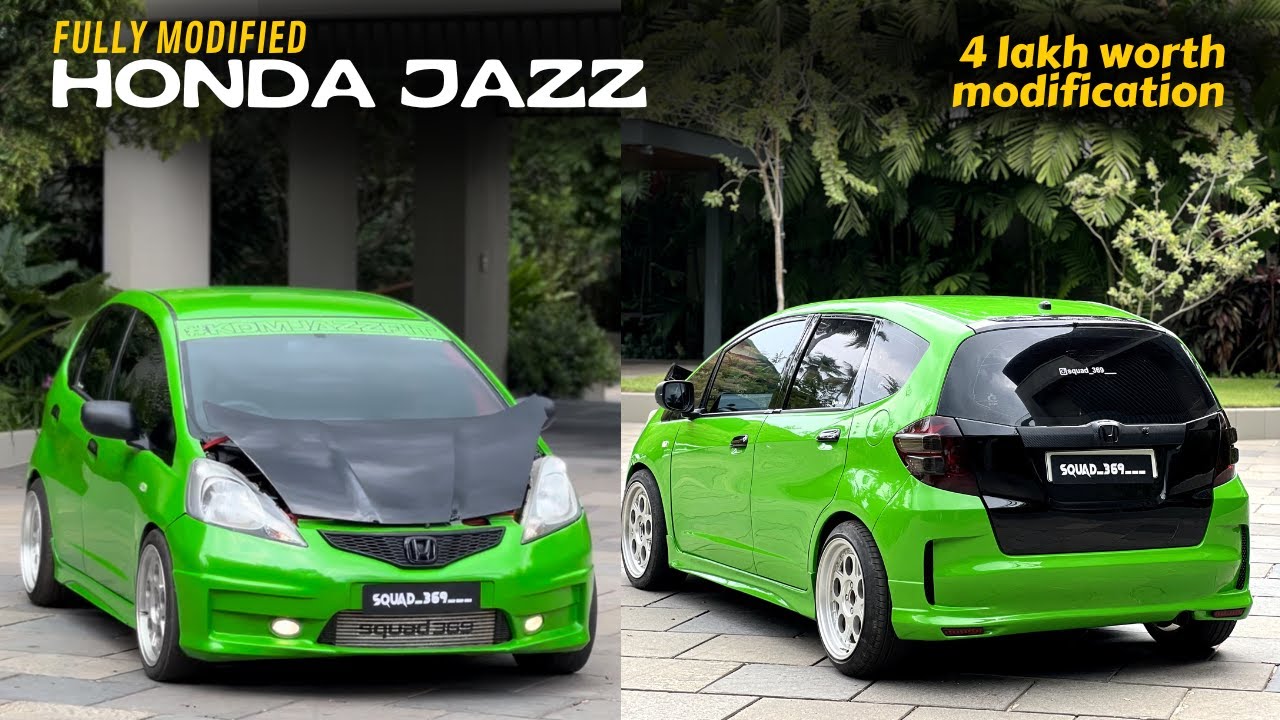 JDM 🇯🇵 HONDA JAZZ | 4 LAKH WORTH 🔥 | 1 lakh worth sound system | Hashir ...