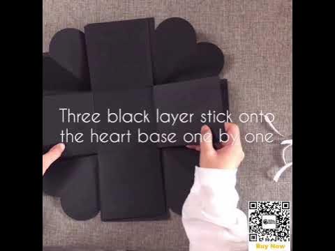 How to Put Together Exploding Memory Box | DIY Surprise Gift for ...