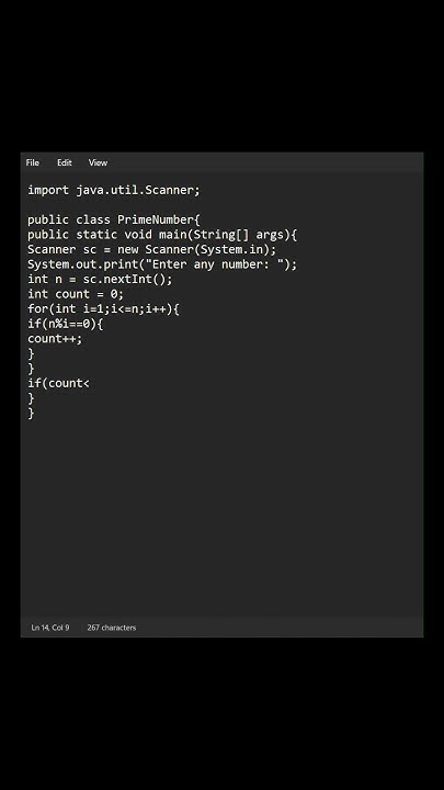 Prime Number Or Not Javaprogramming Codingtutorial Programming Fy Fyp Codinglife Fypシ゚ 2722