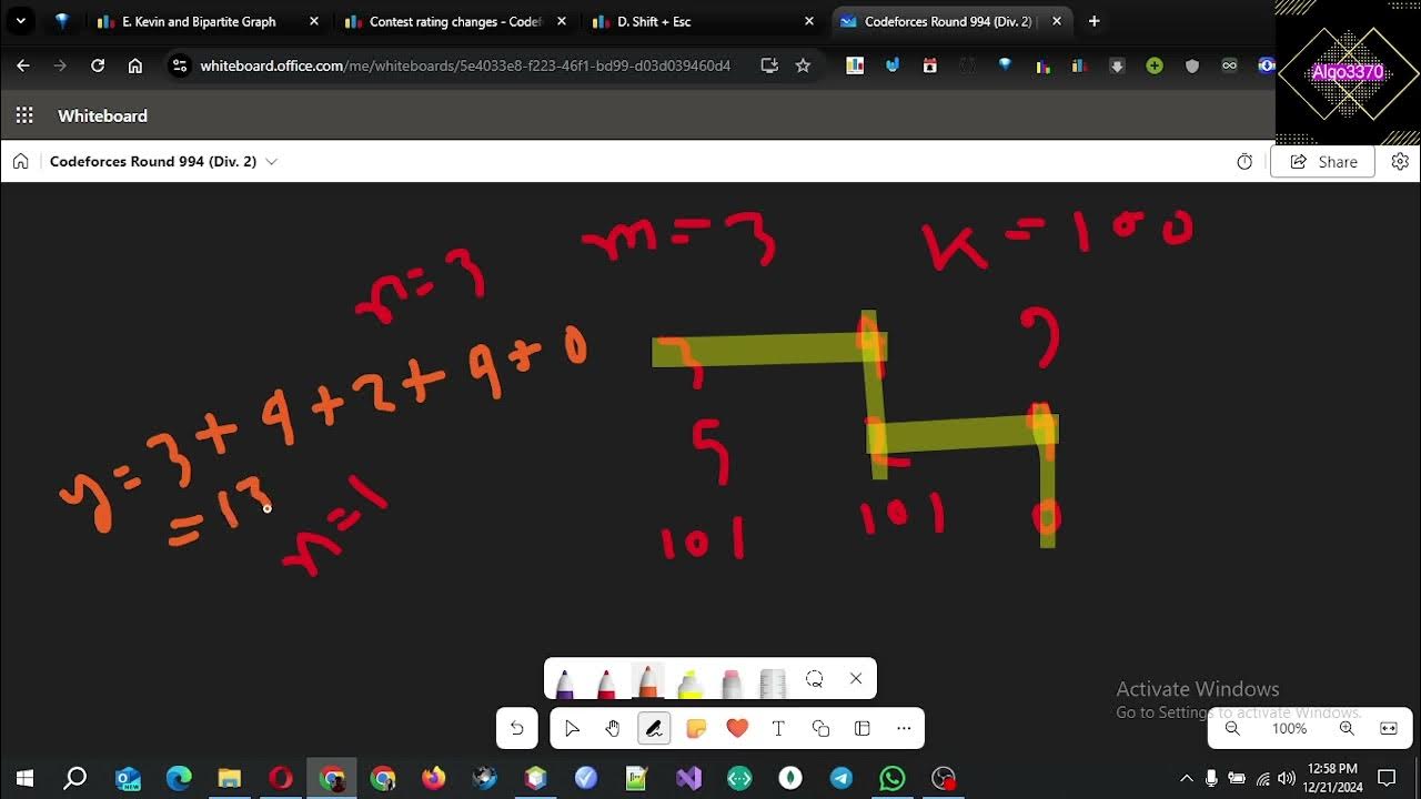 D. Shift + Esc | Codeforces Round 994 (Div. 2) | CP in Bangla | Java solution | DP Approach ...