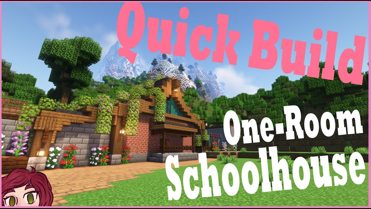 Minecraft Quick Build: Adorable One Room Schoolhouse - YouTube