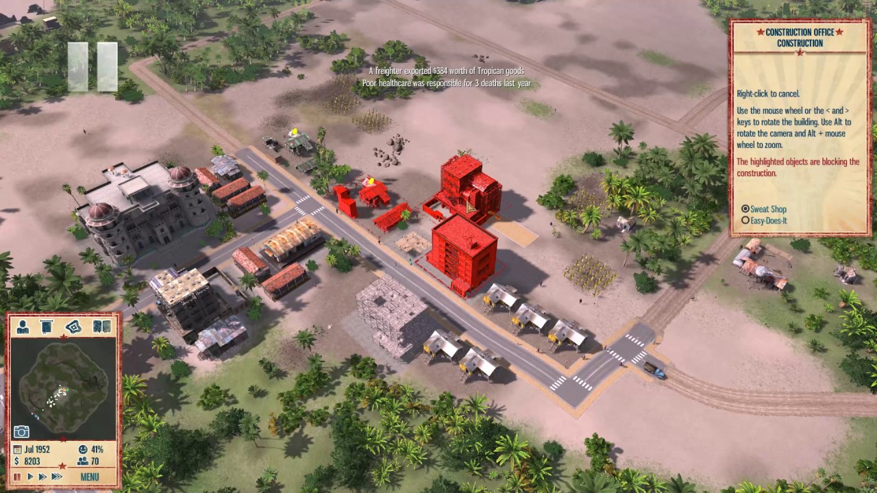 Tropico 4 Constructing Roads - YouTube
