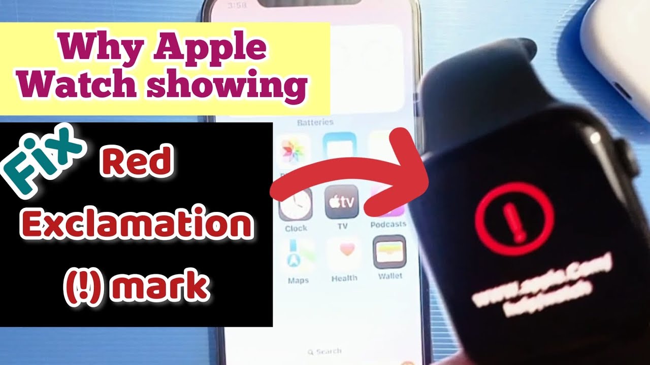 Apple Watch stuck on Red exclamation (!) mark Fixed| apple tech world ...