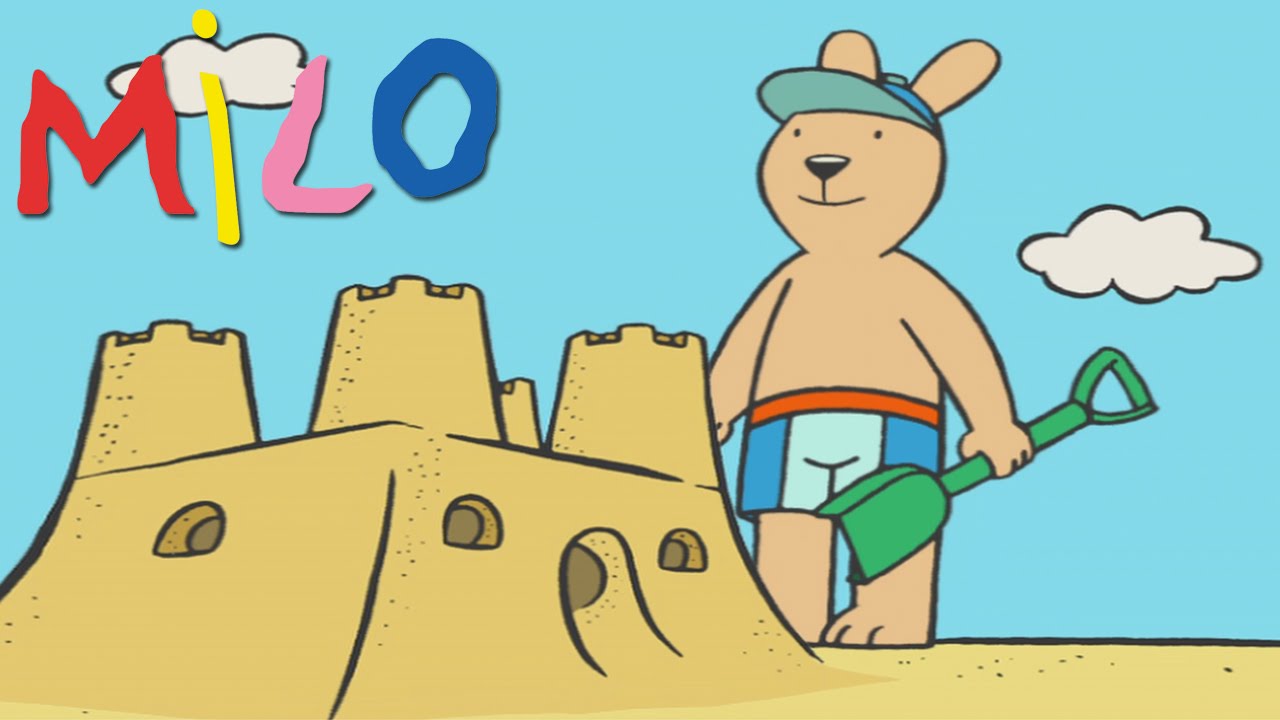 Milo - The sand castle | Cartoon for kids - YouTube
