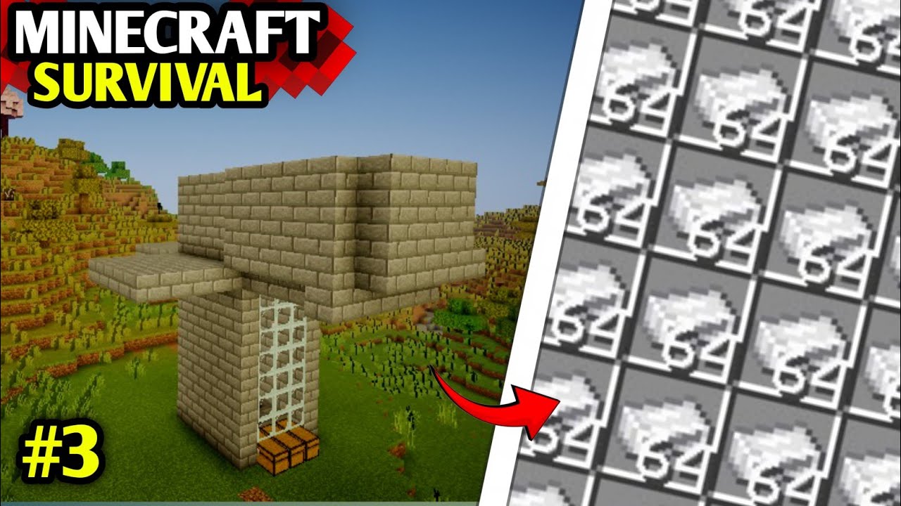 Half Iron Farm Completed! 🔧 | Minecraft survival SMP Ep. 3 Progress ...