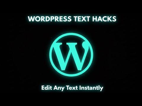 How to Change Any Text in Entire WordPress Website | Replace Content In ...