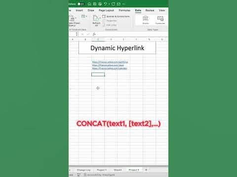 Create a Dynamic Hyperlink in Excel #excel #shorts - YouTube