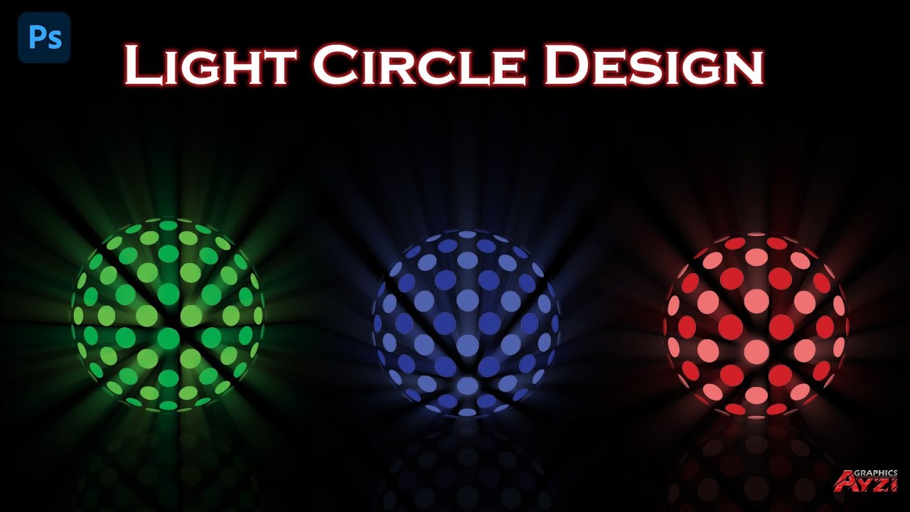 Light Circle Design in Adobe Photoshop - YouTube