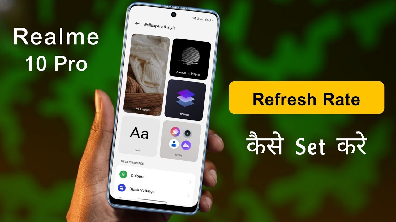 How to Change Refresh Rate in Realme 10 Pro | Realme 10 Pro 5G me ...