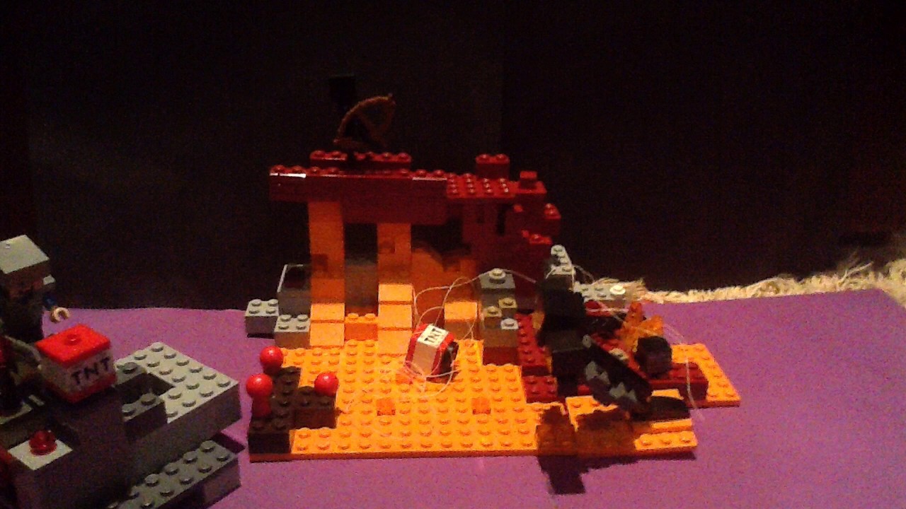 LEGO MINECRAFT NETHER STEVE VS WITHER - YouTube