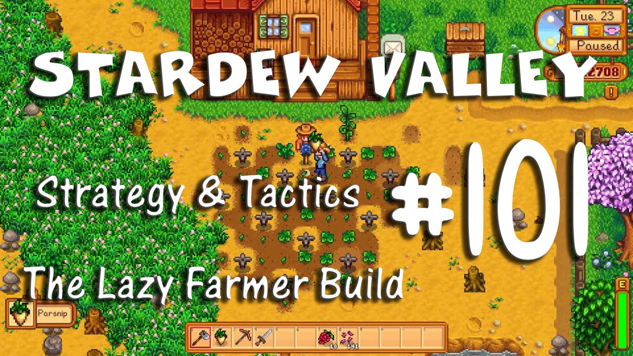 Stardew Valley The Lazy Farmer Build 101 - Laundry Day - YouTube