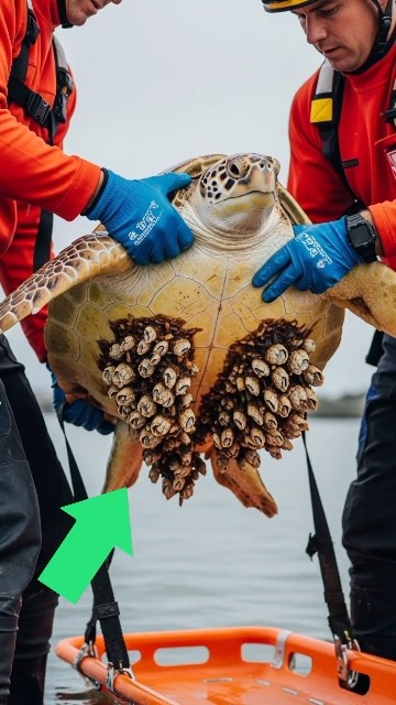 Dying Turtle Buried Under Barnacles 😢 | Heart-Touching Rescue #turtle # ...