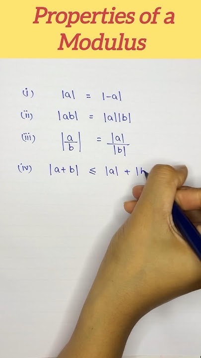 Properties of a Modulus #shorts #maths #mathematics #education # ...