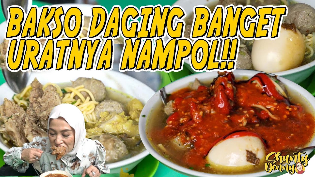 BAKSO DAGING BANGET!! URATNYA NAMPOL!! RAJA BAKSO WONOGIRI!! - YouTube