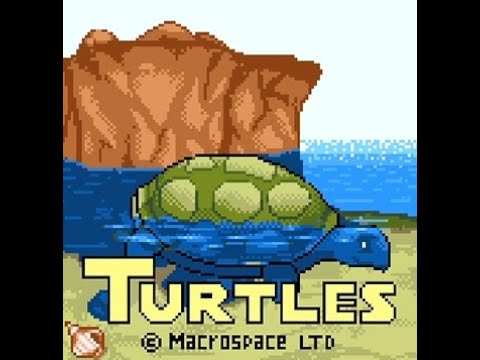 turtles java game - мыши прыгают по спинам черепах через реку - YouTube