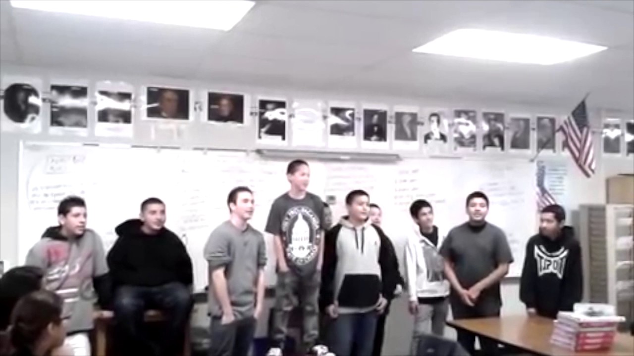 2012 El Monte Middle School 8th Grade Oh Slavery Chants - YouTube