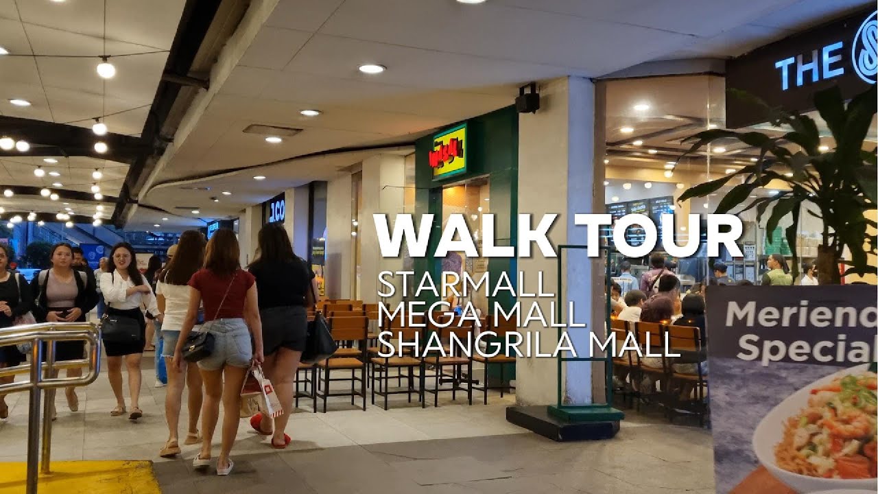WALK TOUR STARMALL SHANGRILA MALL MEGA MALL - YouTube