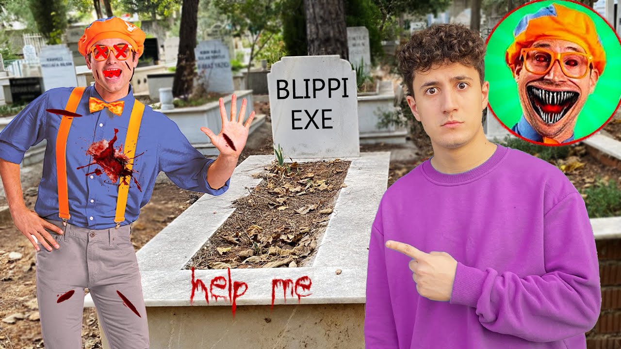 BLIPPI EXE 'NİN MEZARINA GİTTİM !! (Slide Eater Yedi) - YouTube