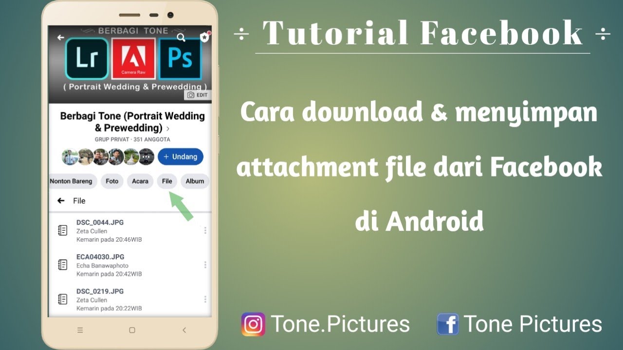 Cara download dan simpan file dari Facebook di Android - YouTube