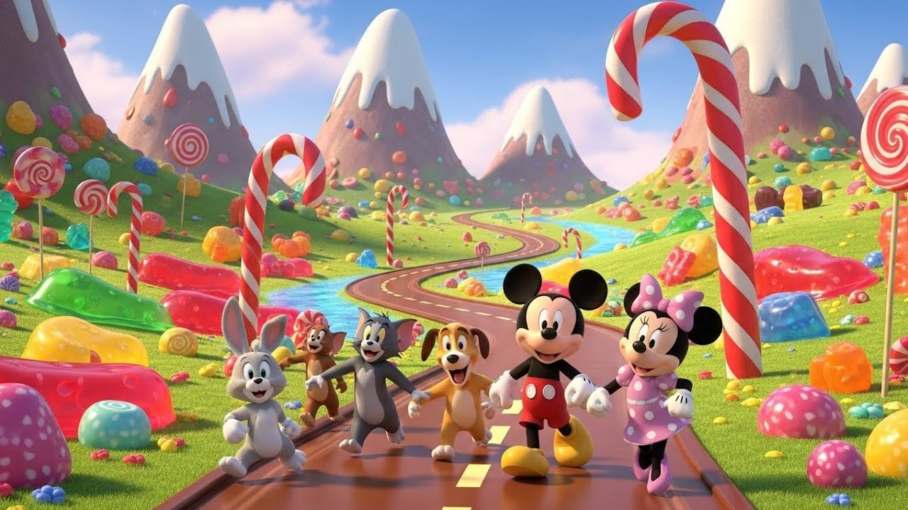 Grand Candy Land Adventure | Mickey Mouse, Miss Mickey, Tom & Jerry ...