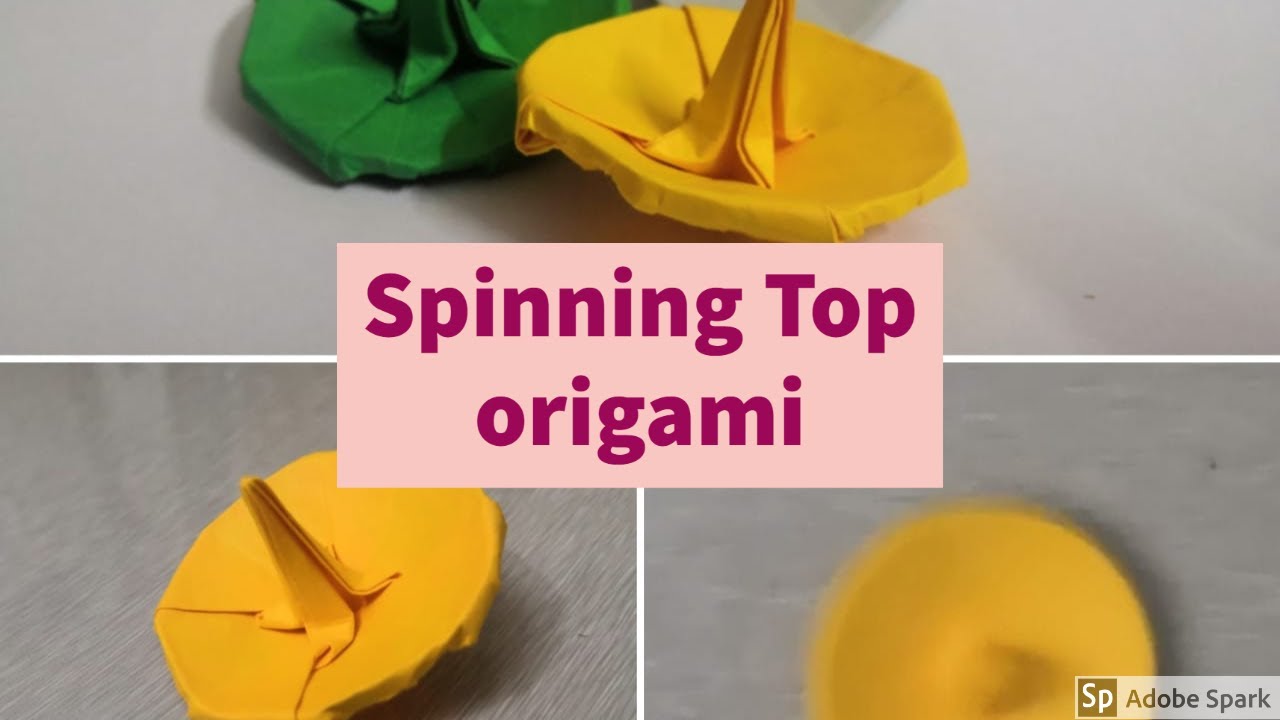 Origami SPINNING TOP - YouTube