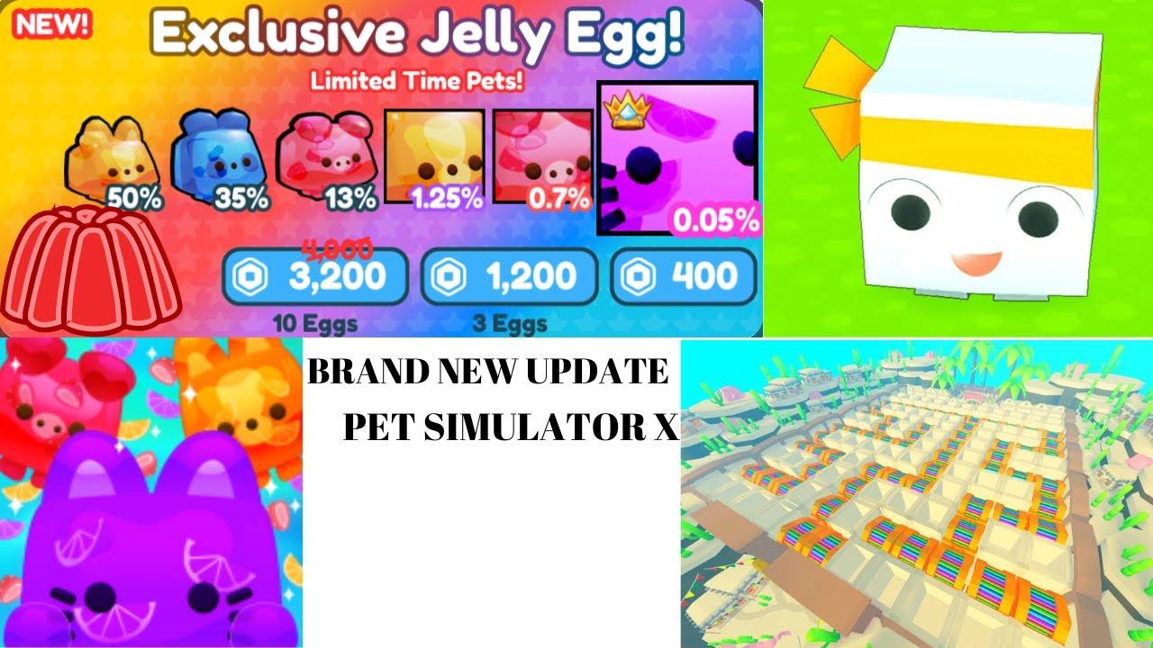 Roblox : I play new update Jelly in pet simulator x [🍓JELLY Pet Simulator X 🐾] - YouTube