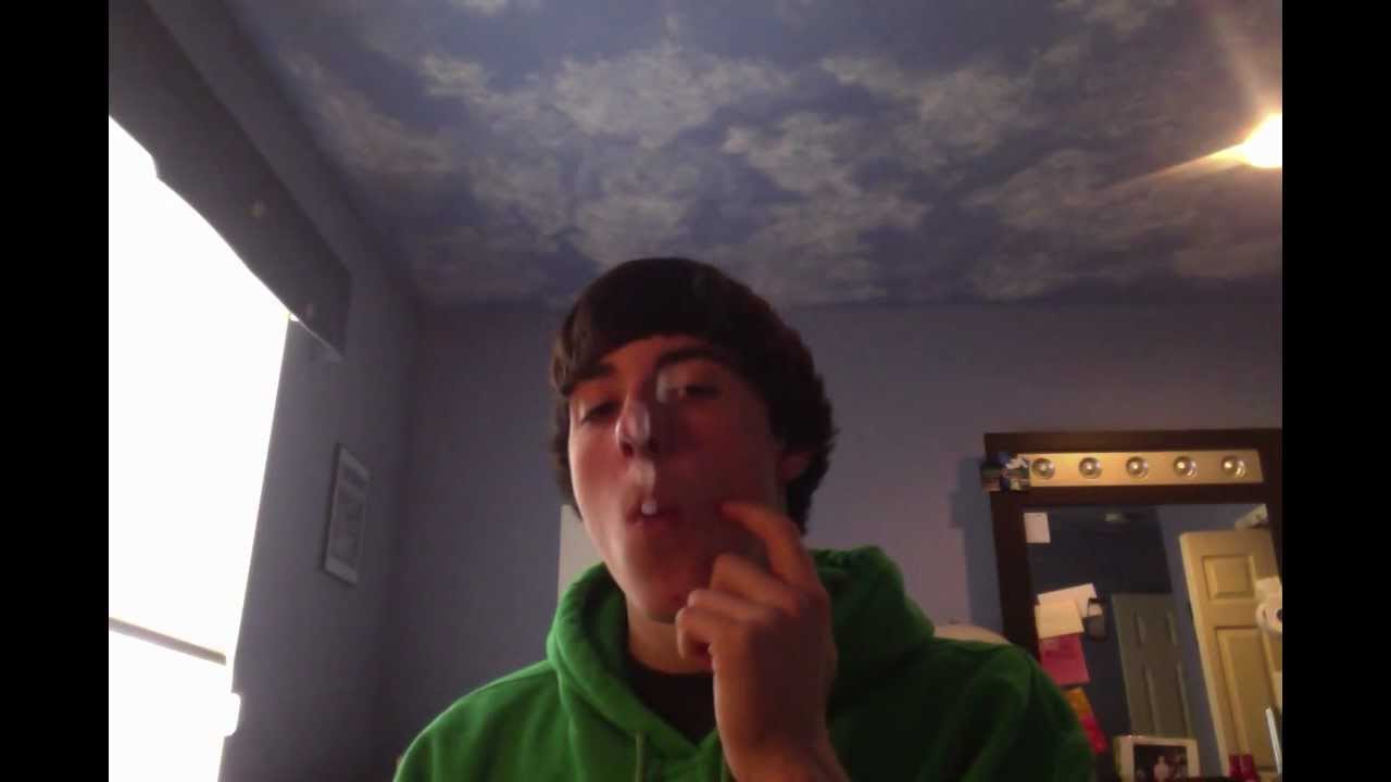 how to blow smoking rings fast - YouTube